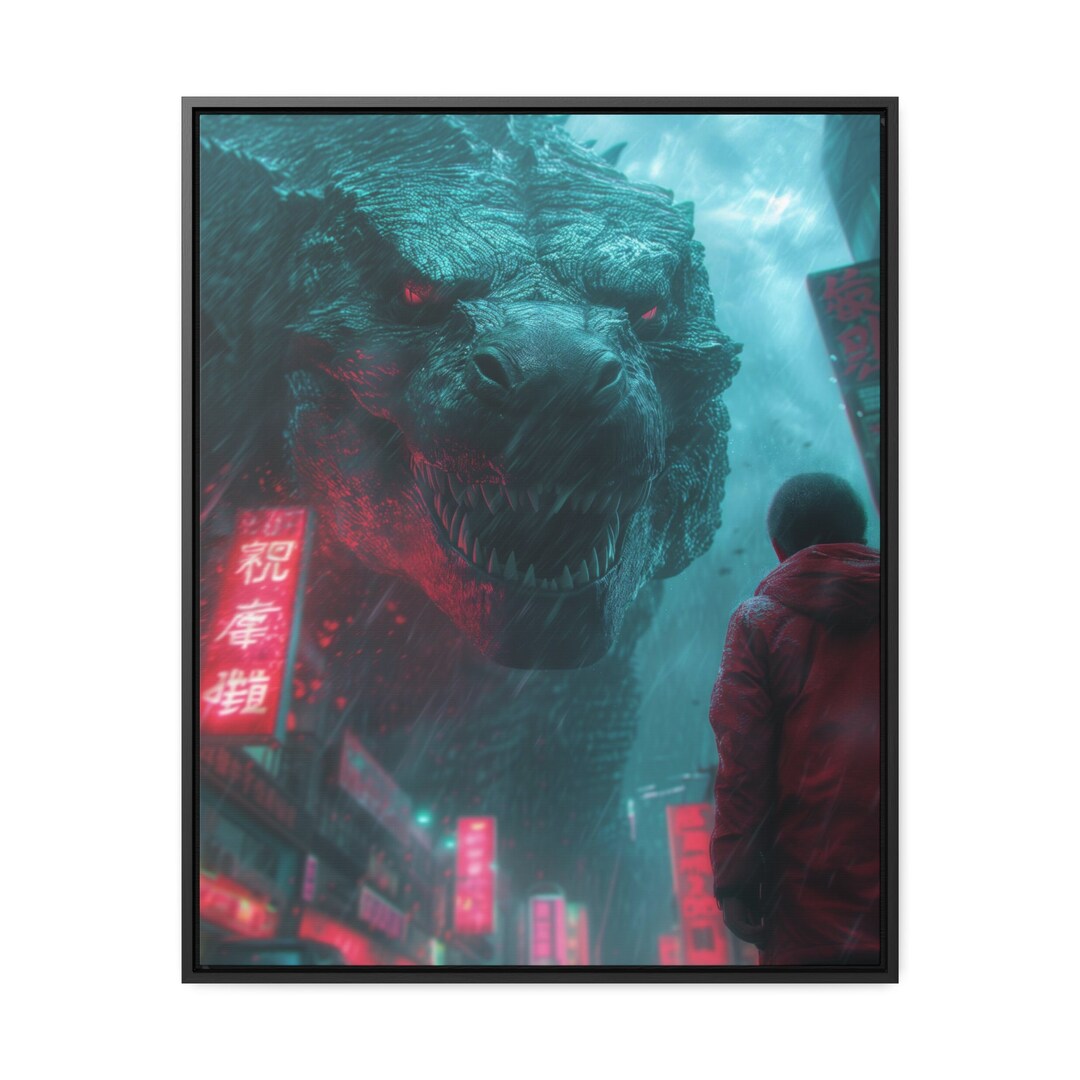 Godzilla Gallery Canvas Wraps, Vertical Frame - Etsy