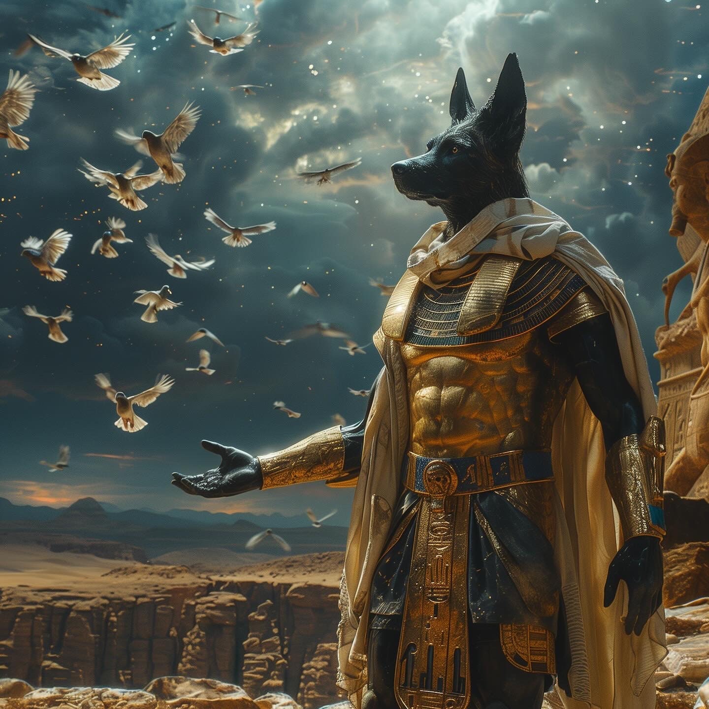 Anubis Myths Collection: Digital Art Series - Etsy