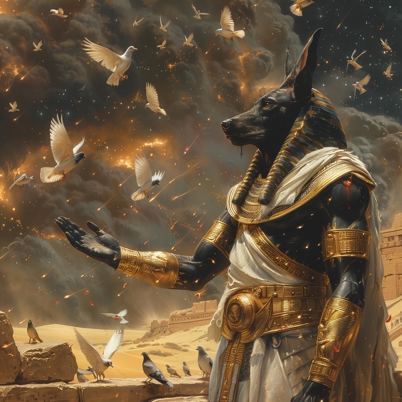 Anubis Myths Collection: Digital Art Series - Etsy