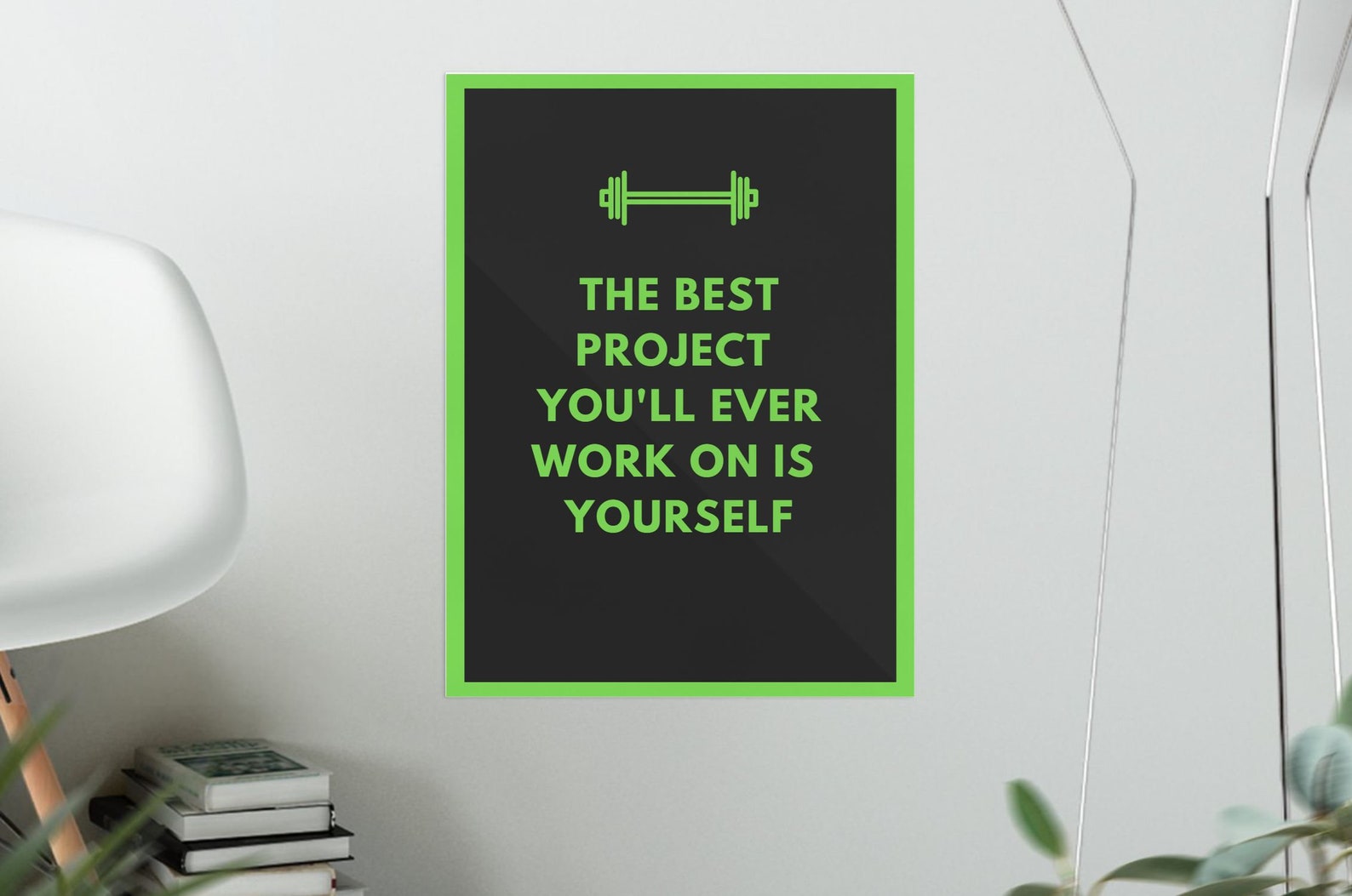 The Best Project You'll Ever Work on is Yourself - Inspirational Poster ...