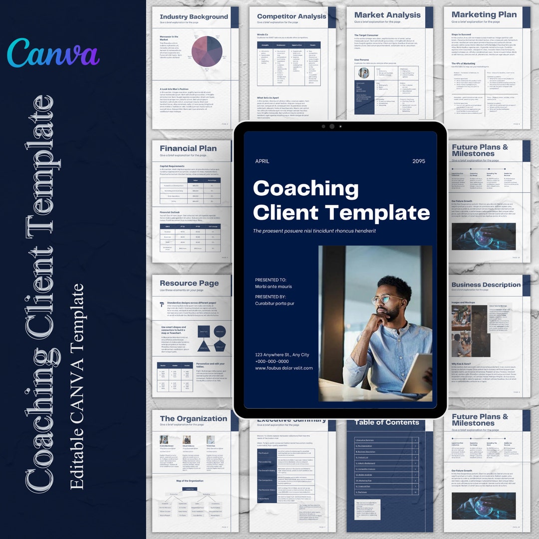 Coaching Canva Template Coaching Client Welcome Packet on - Etsy