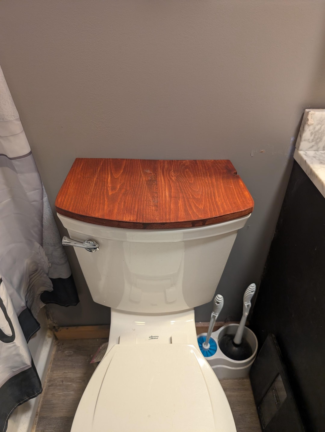 Decorative Wooden Toilet Tank Cover - Etsy
