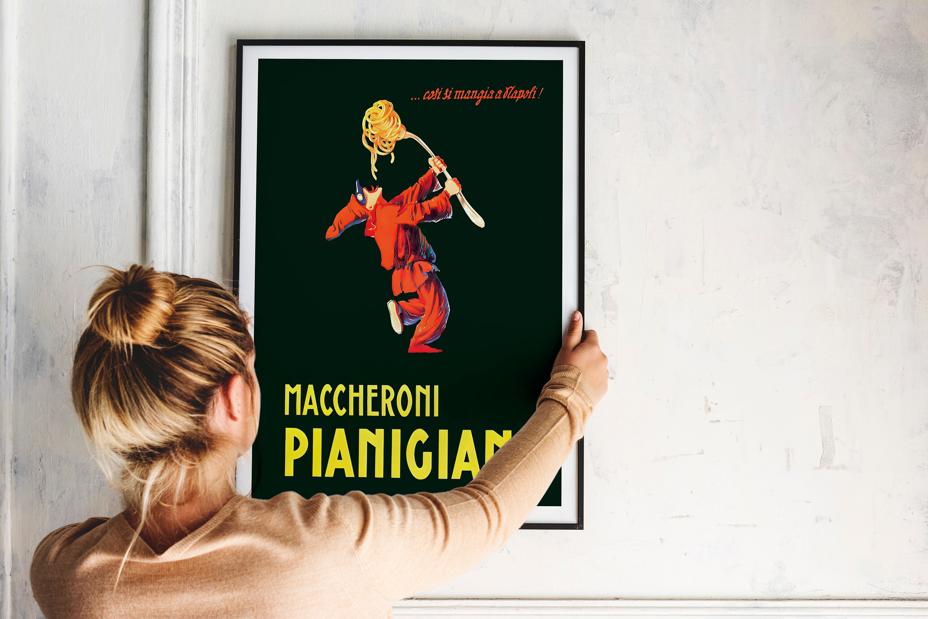 Maccheroni Pianigiani Vintage Food&drink Poster Art Deco - Etsy