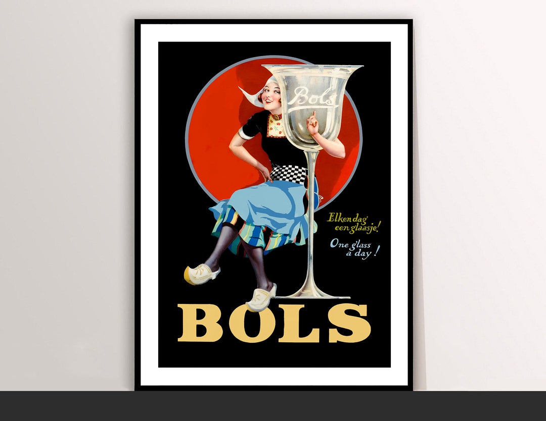 Bols Liqueuers and Gins Vintage Food&drink Poster Art Deco - Etsy