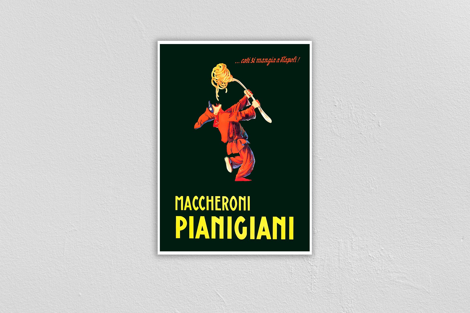 Maccheroni Pianigiani Vintage Food&drink Poster Art Deco - Etsy