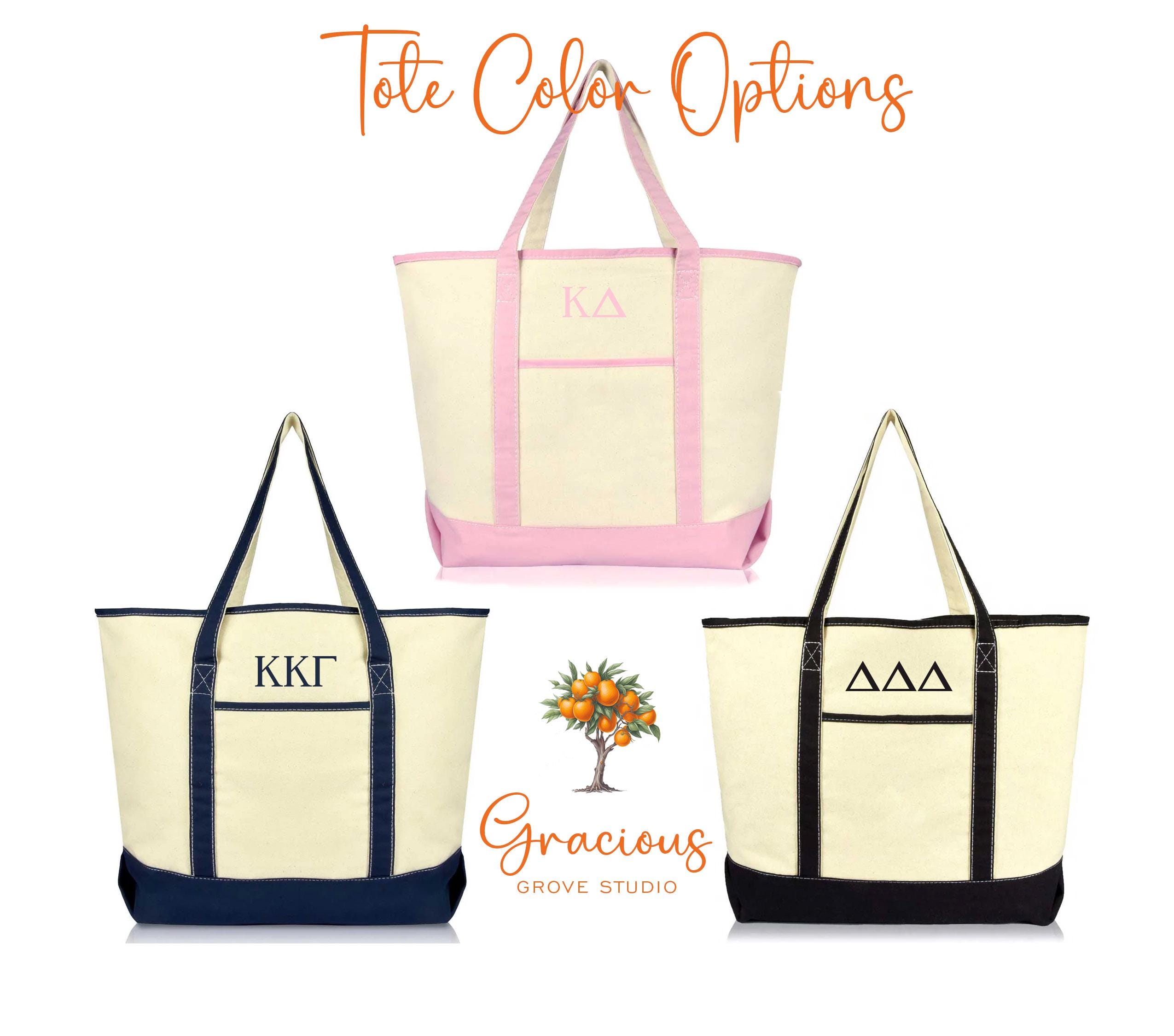 Sorority EMBROIDERED Tote Bag Custom Greek Bag Big Little Gift Bag - Etsy