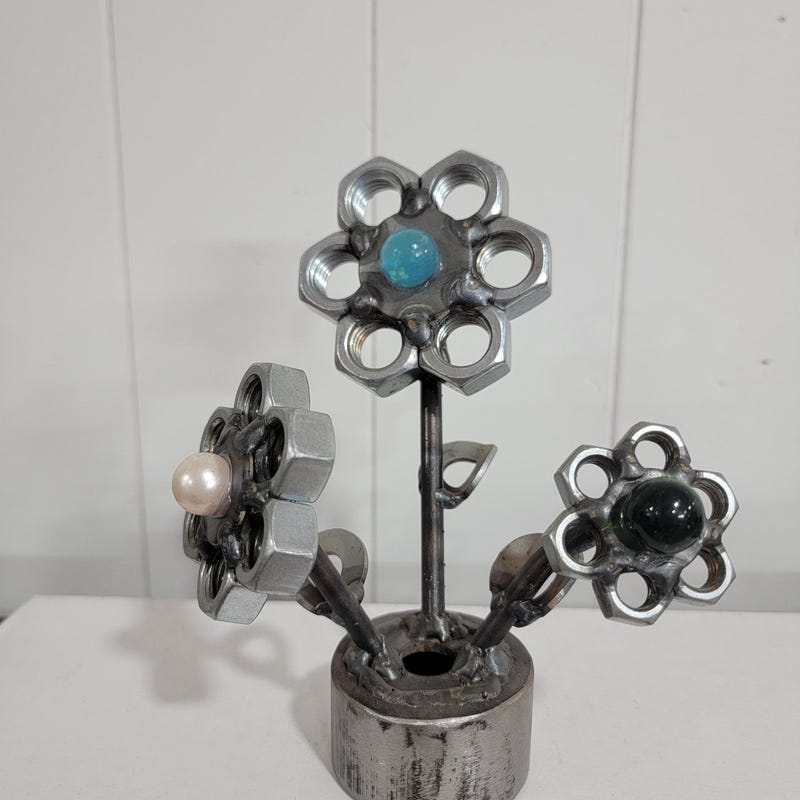 Metal Flowers - Etsy