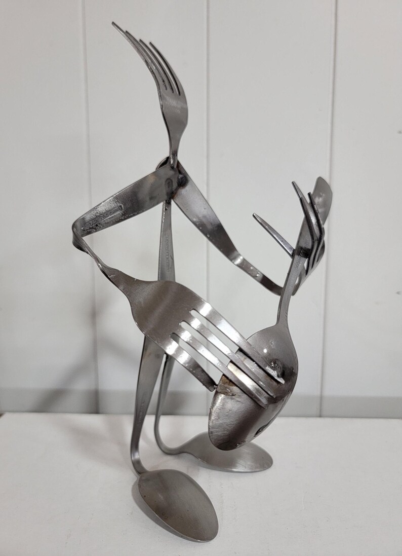 Guitar Player, Made With Spoons and Forks, Metal Art - Etsy