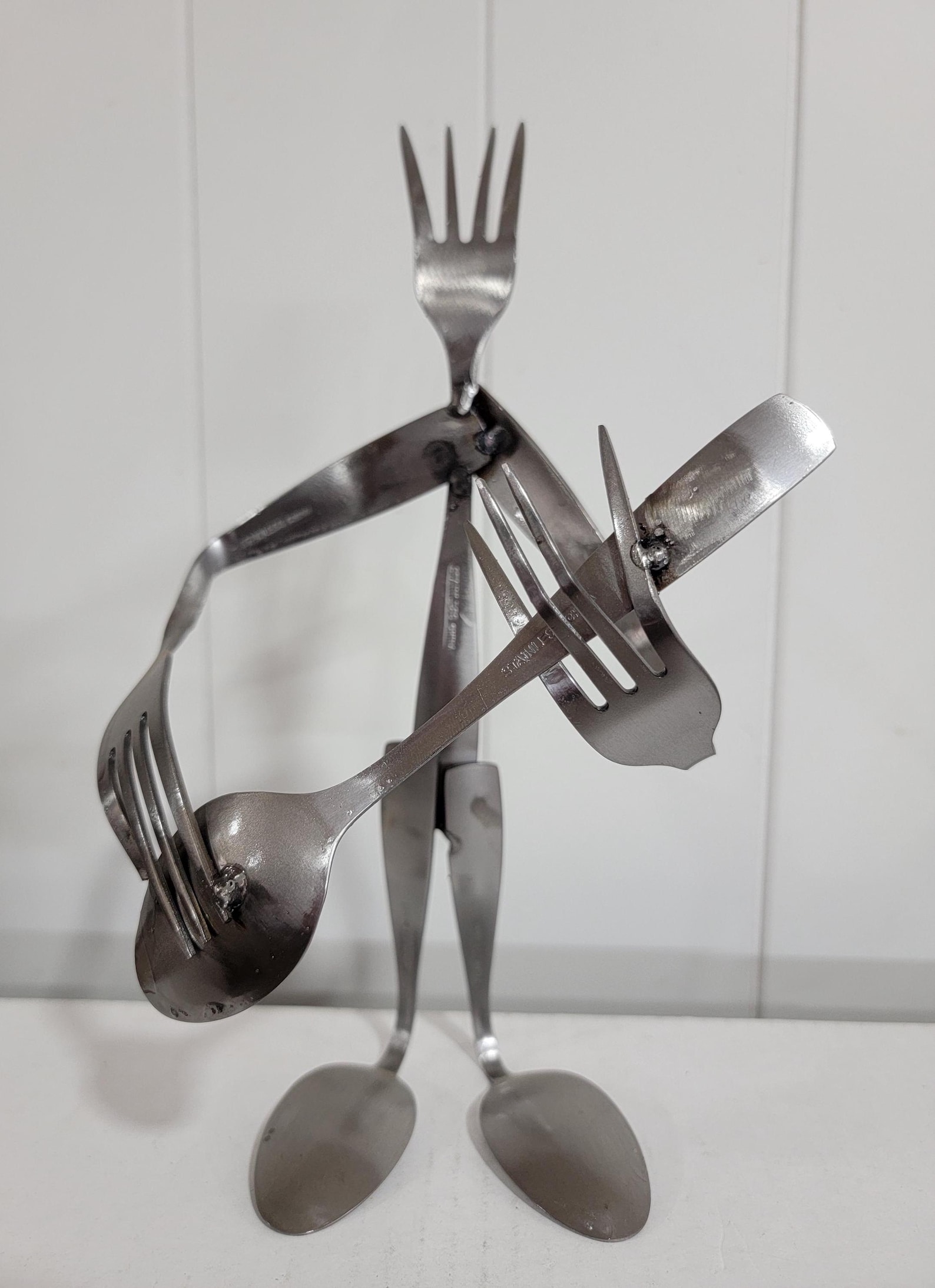 Guitar Player, Made With Spoons and Forks, Metal Art - Etsy
