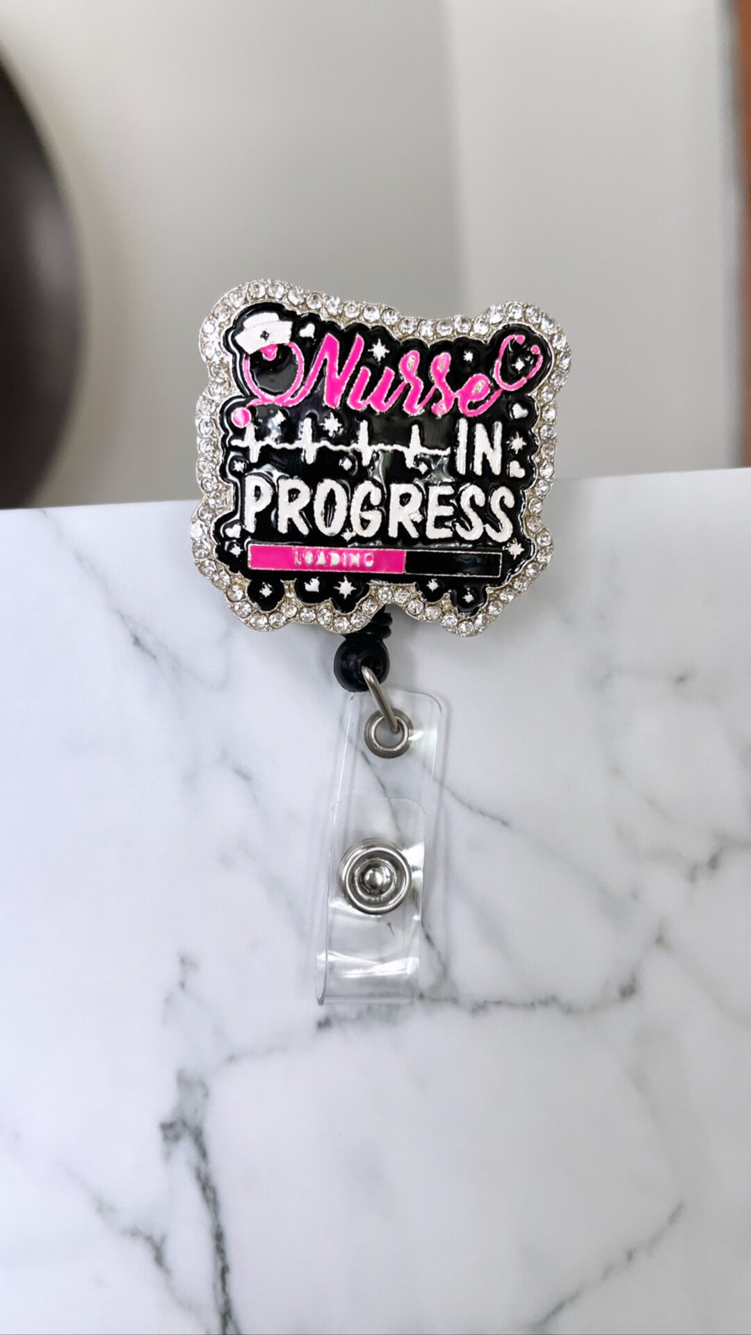Nurse in Progress Badge Holder - Etsy