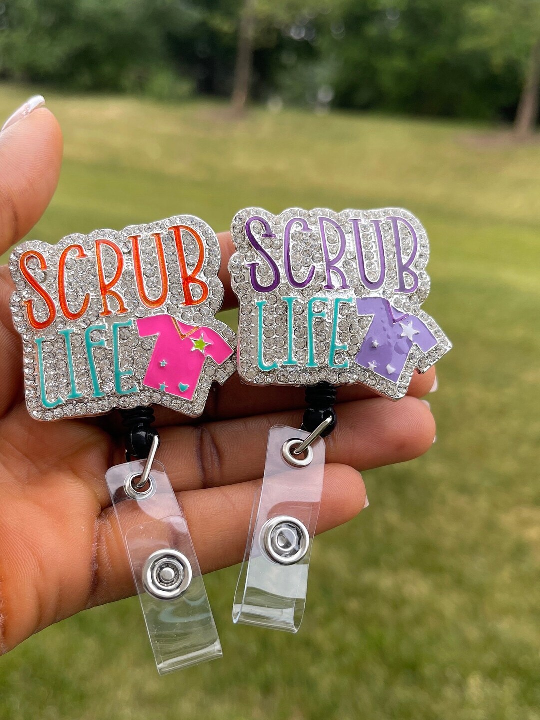 Scrub Life Badge Holder - Etsy