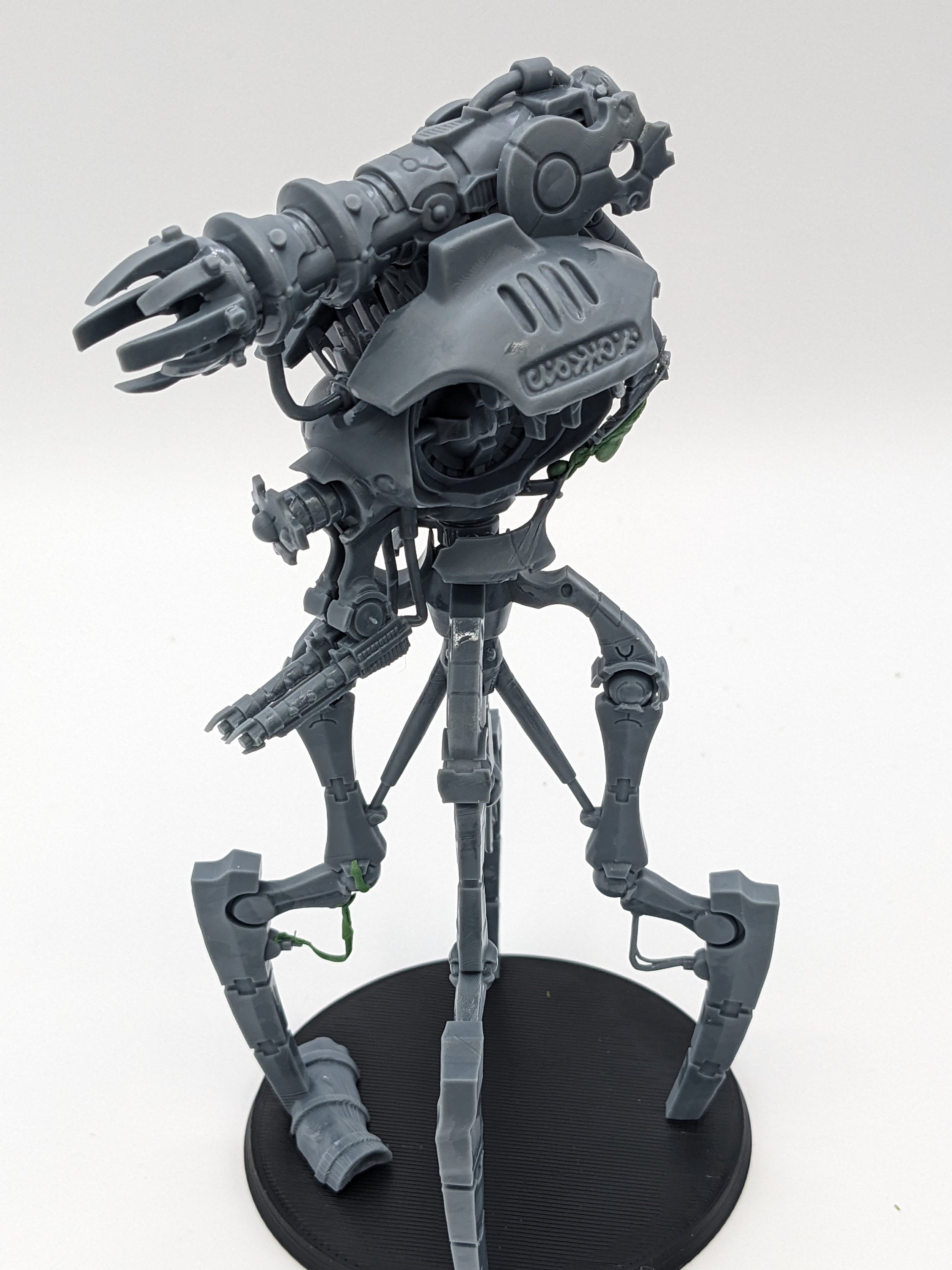 Necron Canoptek Doomstalker Primed Grey With 90mm Hollow Base - Etsy