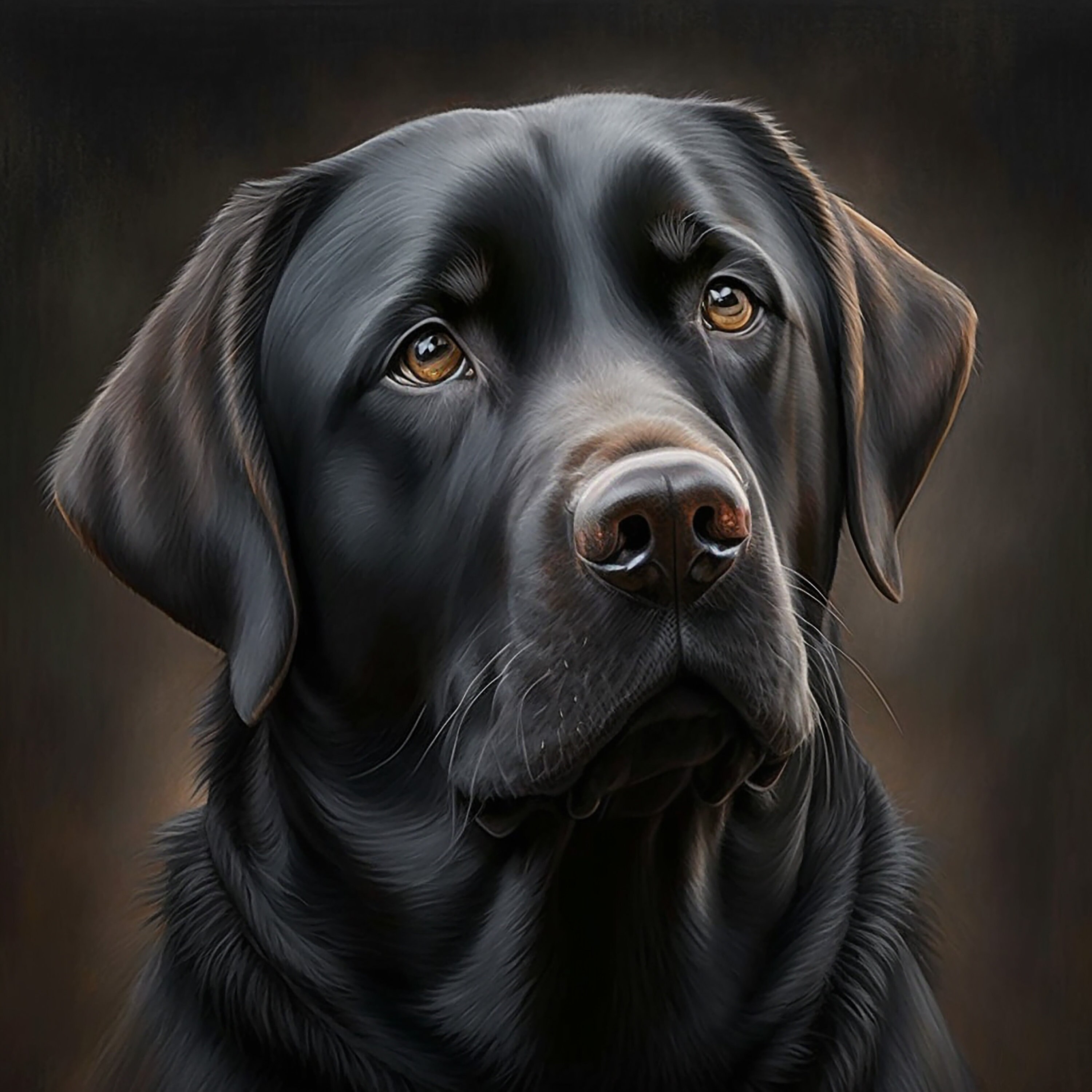 5 Black Lab Oil Paintings - Etsy