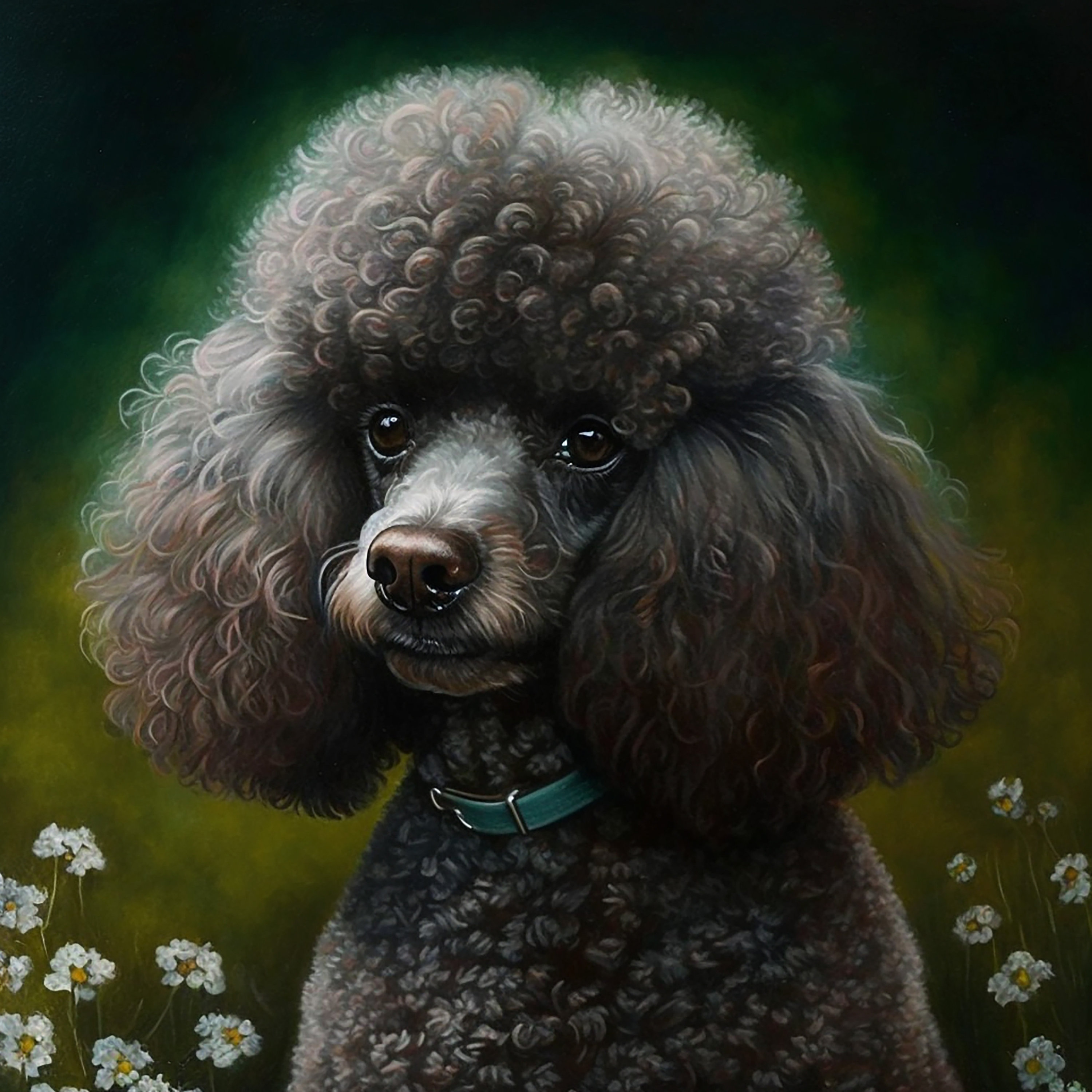 5 Poodle Oil Paintings - Etsy
