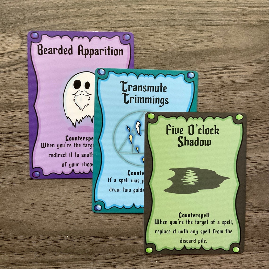 Beard Wizards Card Game for 2-5 Players - Etsy
