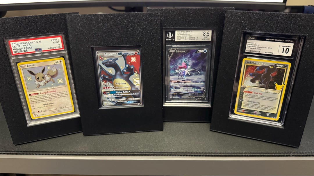 3D Printed Trading Card Frame - Display Top Loaders, Beckett, CGC, and ...