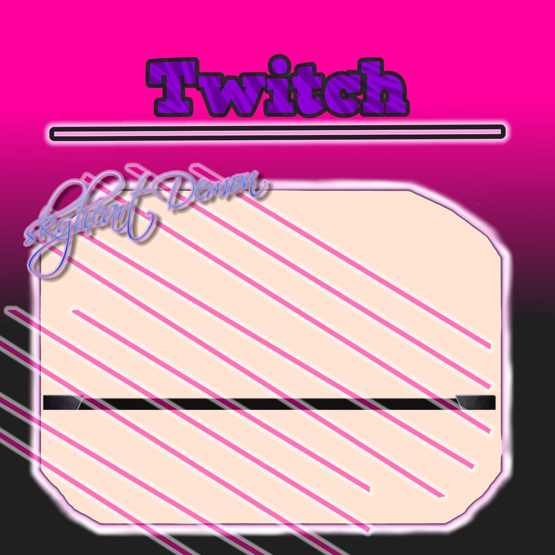 Minimal Grey Black Stream Overlay Bar Label for Twitch Youtube - Etsy