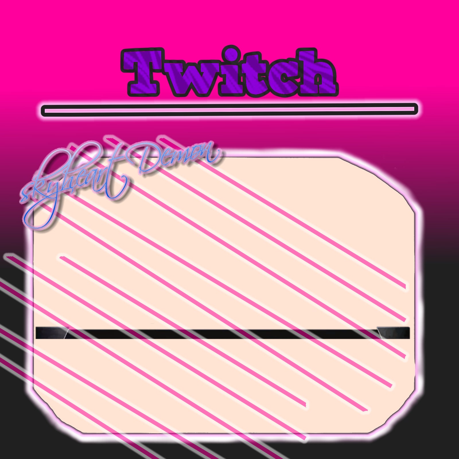 Minimal Grey Black Stream Overlay Bar Label for Twitch Youtube - Etsy