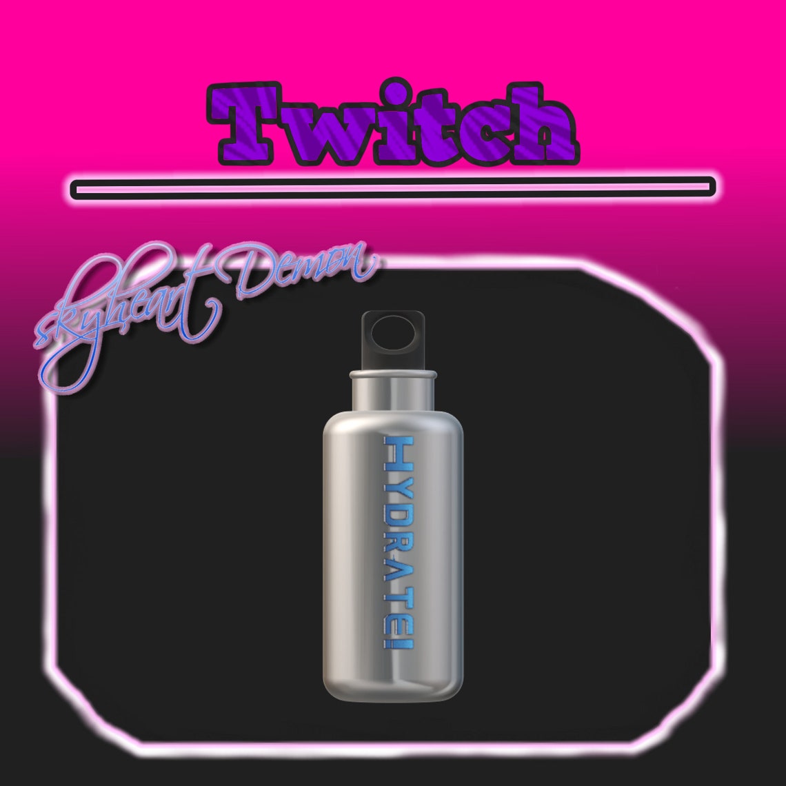 3D Water Bottle Hydrate for T.I.T.S | Twitch Intigrated Throwing System ...