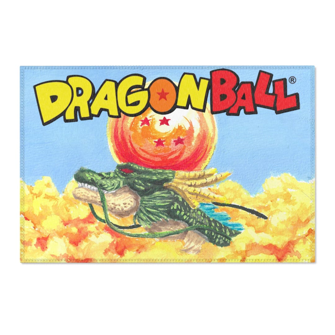 Original Dragon Ball Inspired Area Rug. Unique, Handcrafted Rug for ...