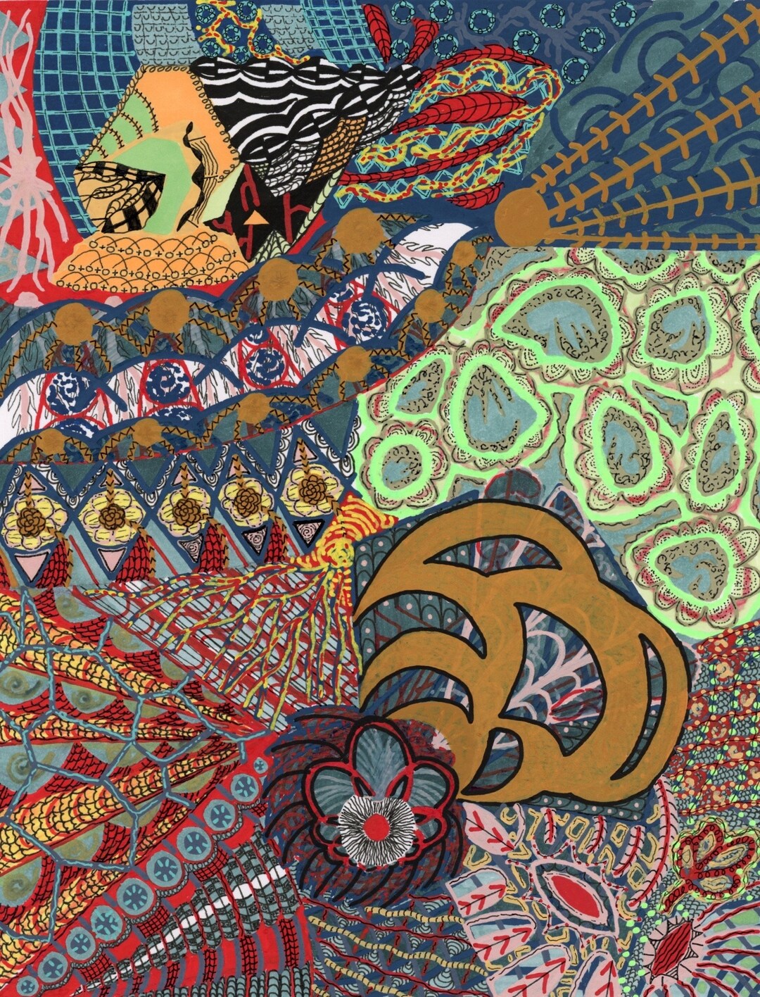 Signed Original Acrylic Art Painting, 14.8x19.2cm, Modern Wall Art for ...