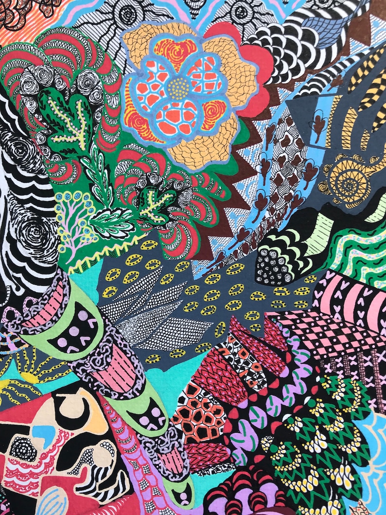 Original Drawing Extinction 21 Cm / 28 Cm - Etsy