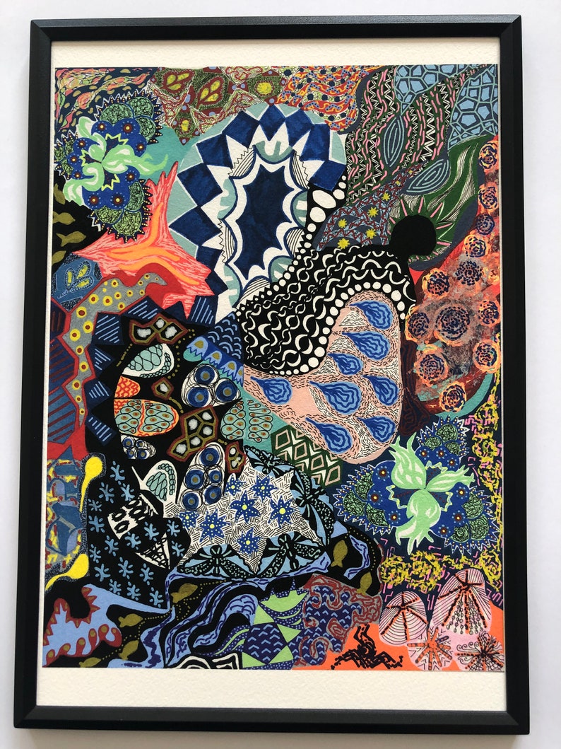 Blue Star — Signed Art Giclée Print - Etsy