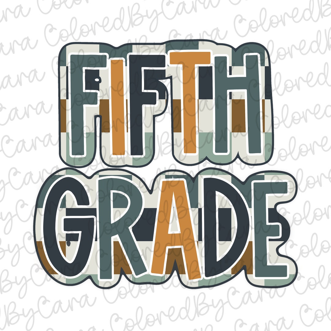 Fifth Grade PNG/ Boy Back to School Png/ Elementary Png/ School Png ...