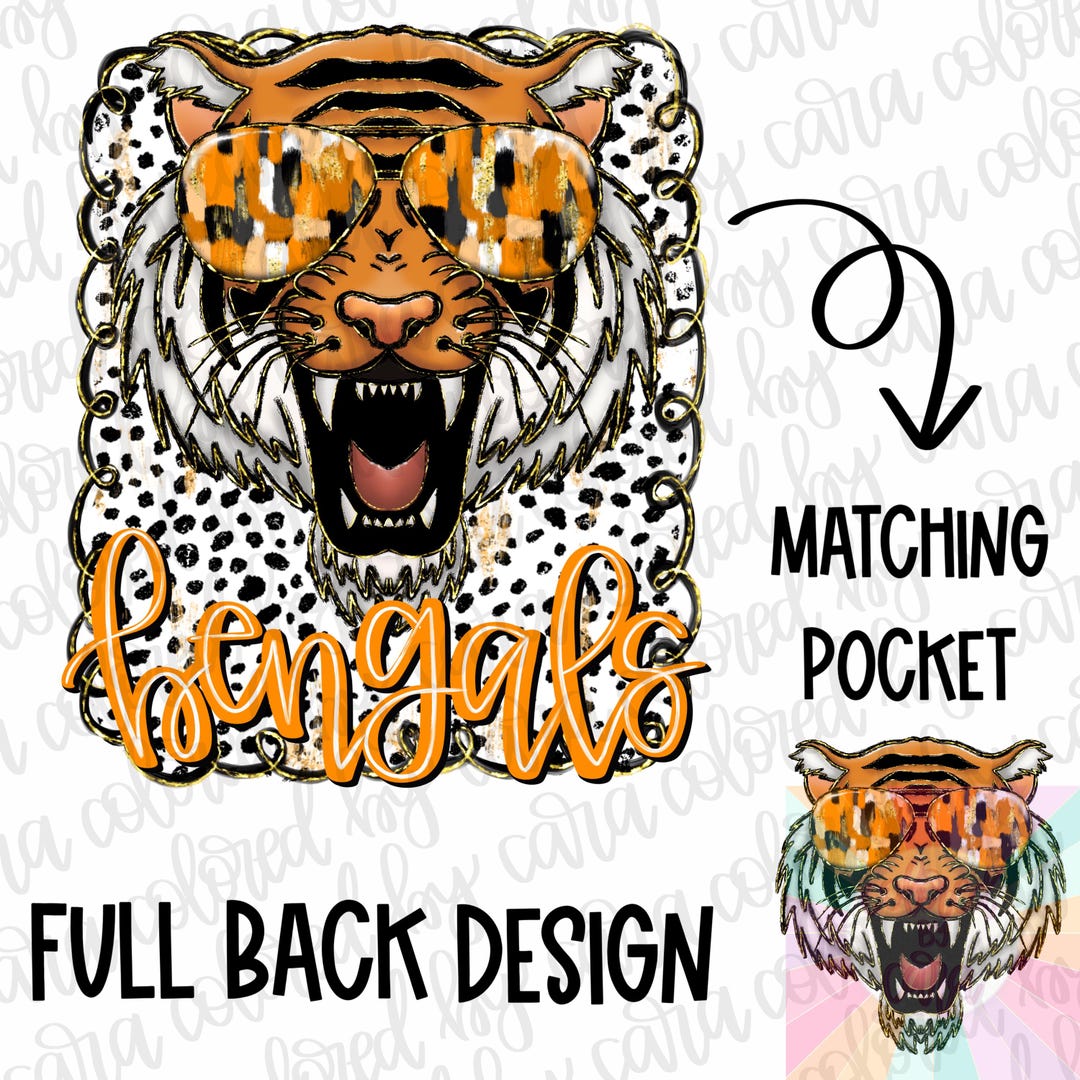 Bengals Preppy Mascot Coquette Png Girls Preppy Bengals Design Dtf ...
