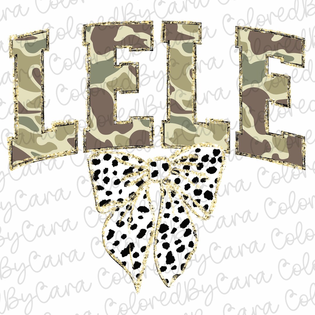 Camo Coquette Lele Gold Glitter Png Coquette Halloween Fall Png ...