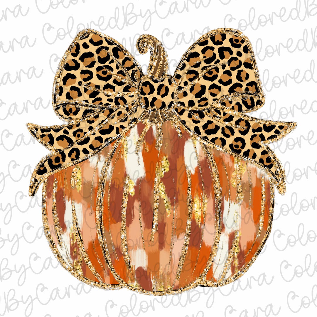 Fall Coquette Gold Glitter Pumpkin Png Girls Fall Pumpkin Design Dtf ...