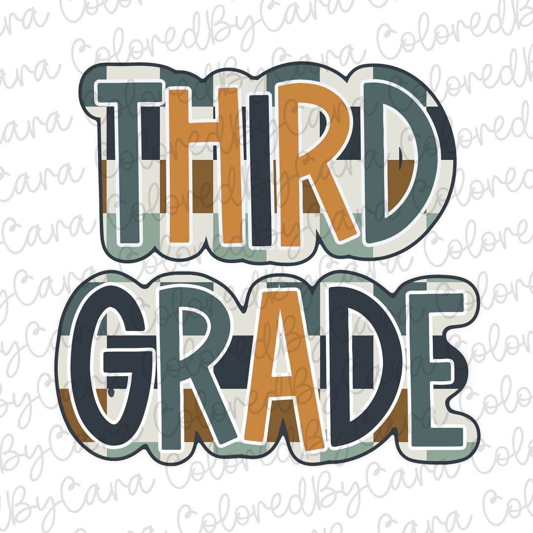 Third Grade PNG/ Boy Back to School Png/ Elementary Png/ School Png ...