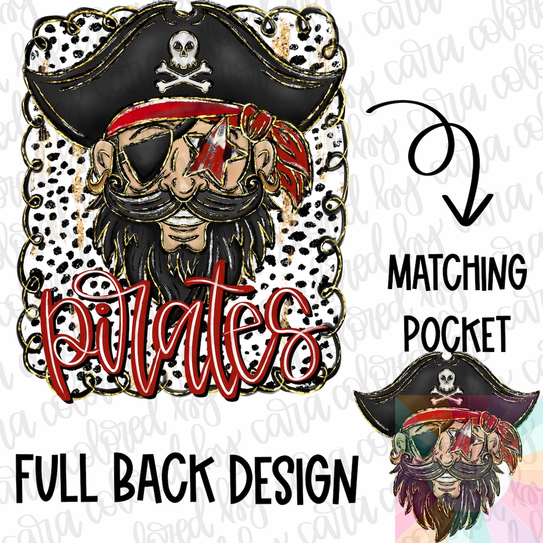 Pirates Preppy Mascot Coquette Png Girls Preppy Pirate Design Dtf Red ...