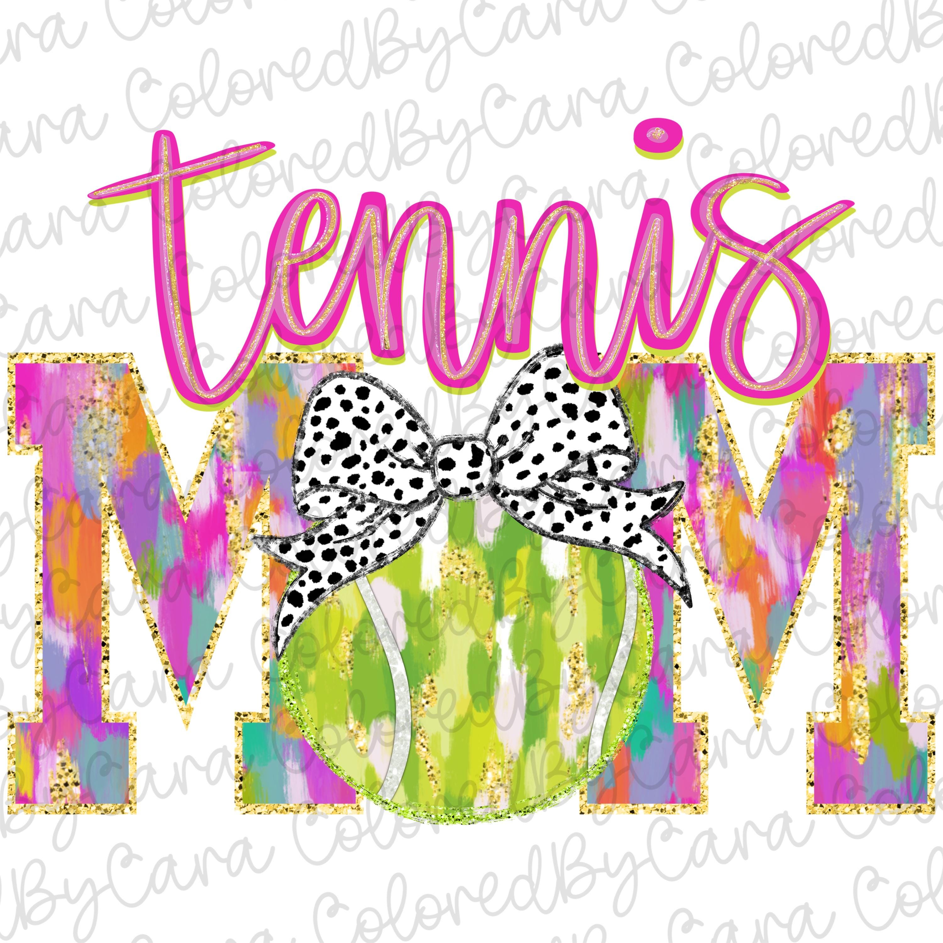 Preppy Tennis Mom Coquette Gold Glitter Tennis Png Girls Tennis Design ...