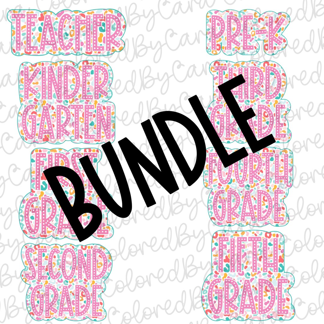 Back to School Bundle PNG/ Back to School Png/ Pre-k Png/ School Png ...