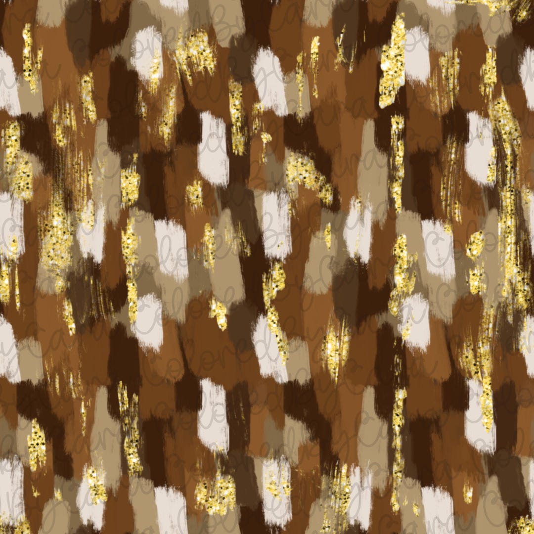 Brown Brushstrokes Seamless Pattern/ Digital Paper/ Brush Strokes ...