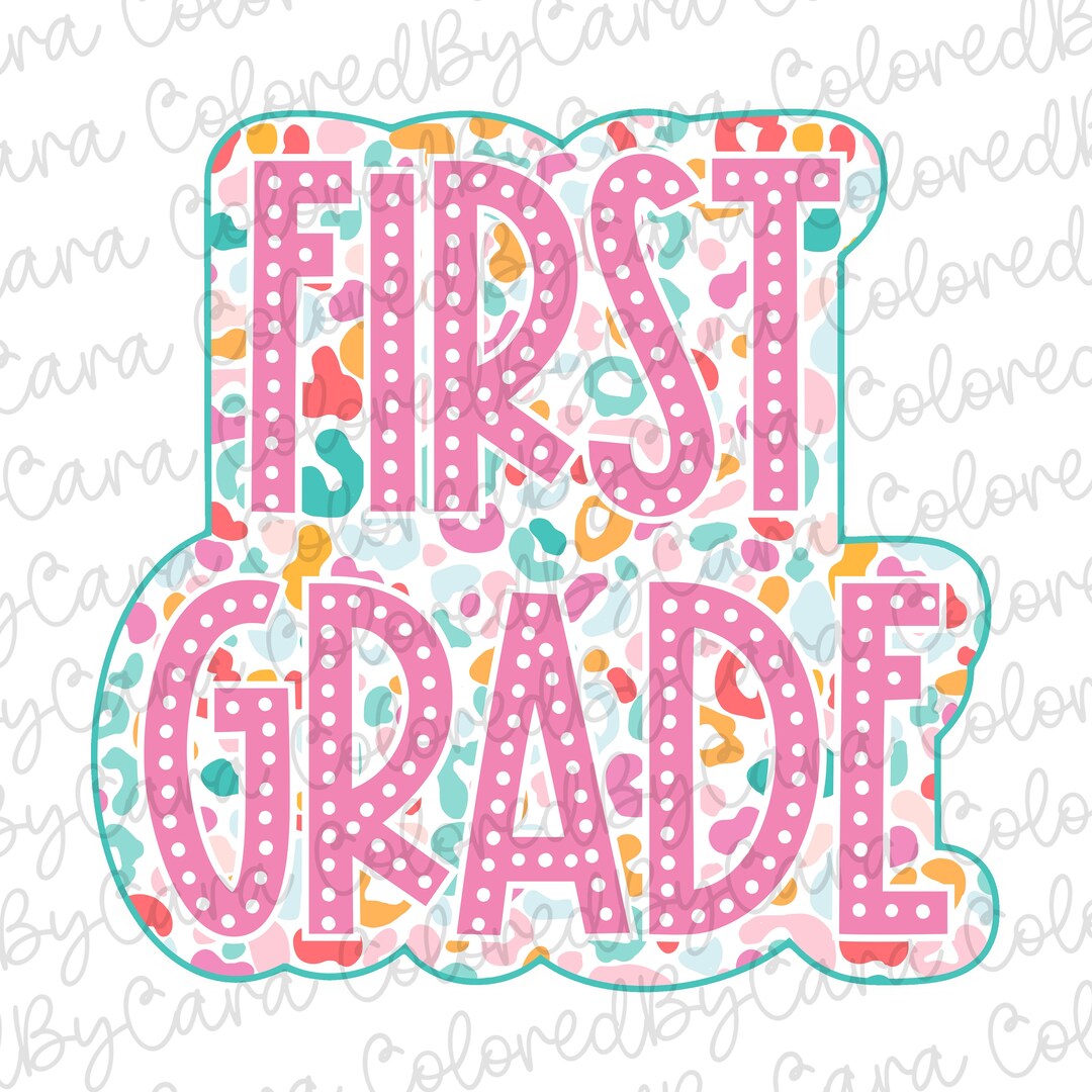 First Grade PNG/ Back to School Png/ Elementary Png/ School Png/ School ...
