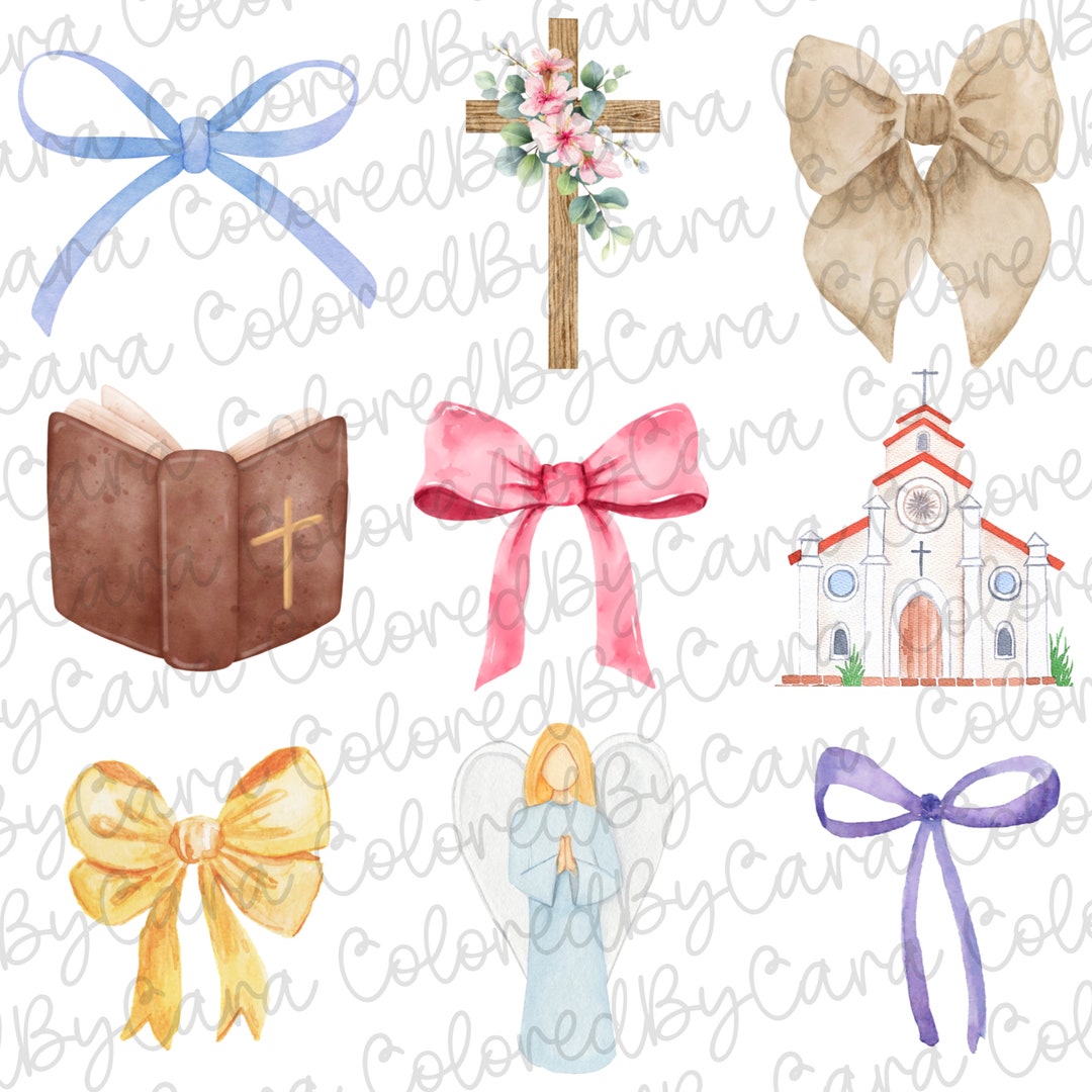 Coquette Christian Png/ Sunday School Design for Sublimation/ Bible ...