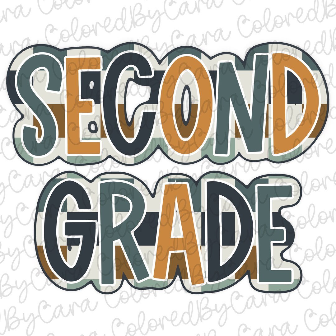 Second Grade PNG/ Boy Back to School Png/ Elementary Png/ School Png ...