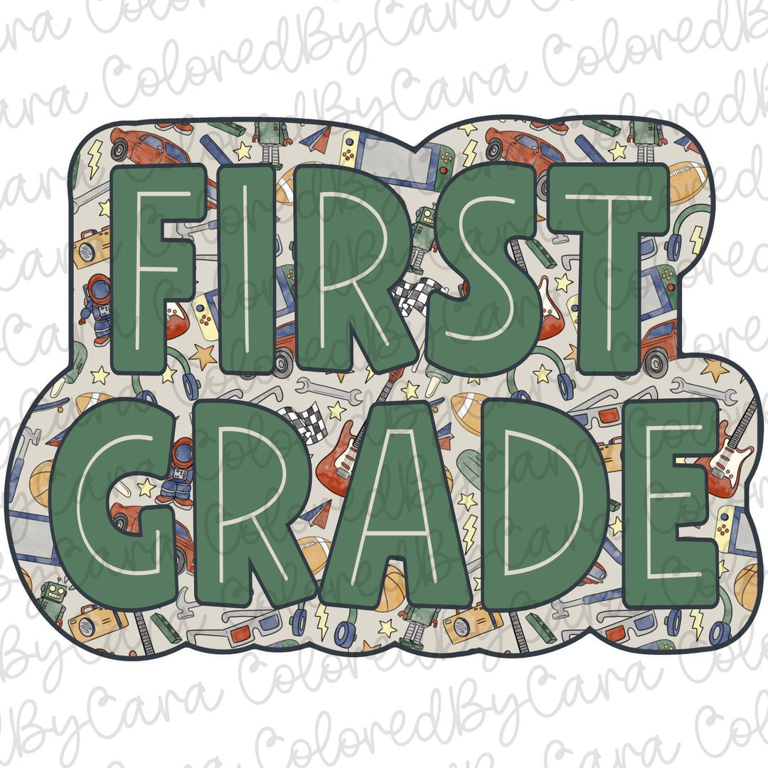 First Grade PNG/ Boy Back to School Png/ Elementary Png/ School Png ...