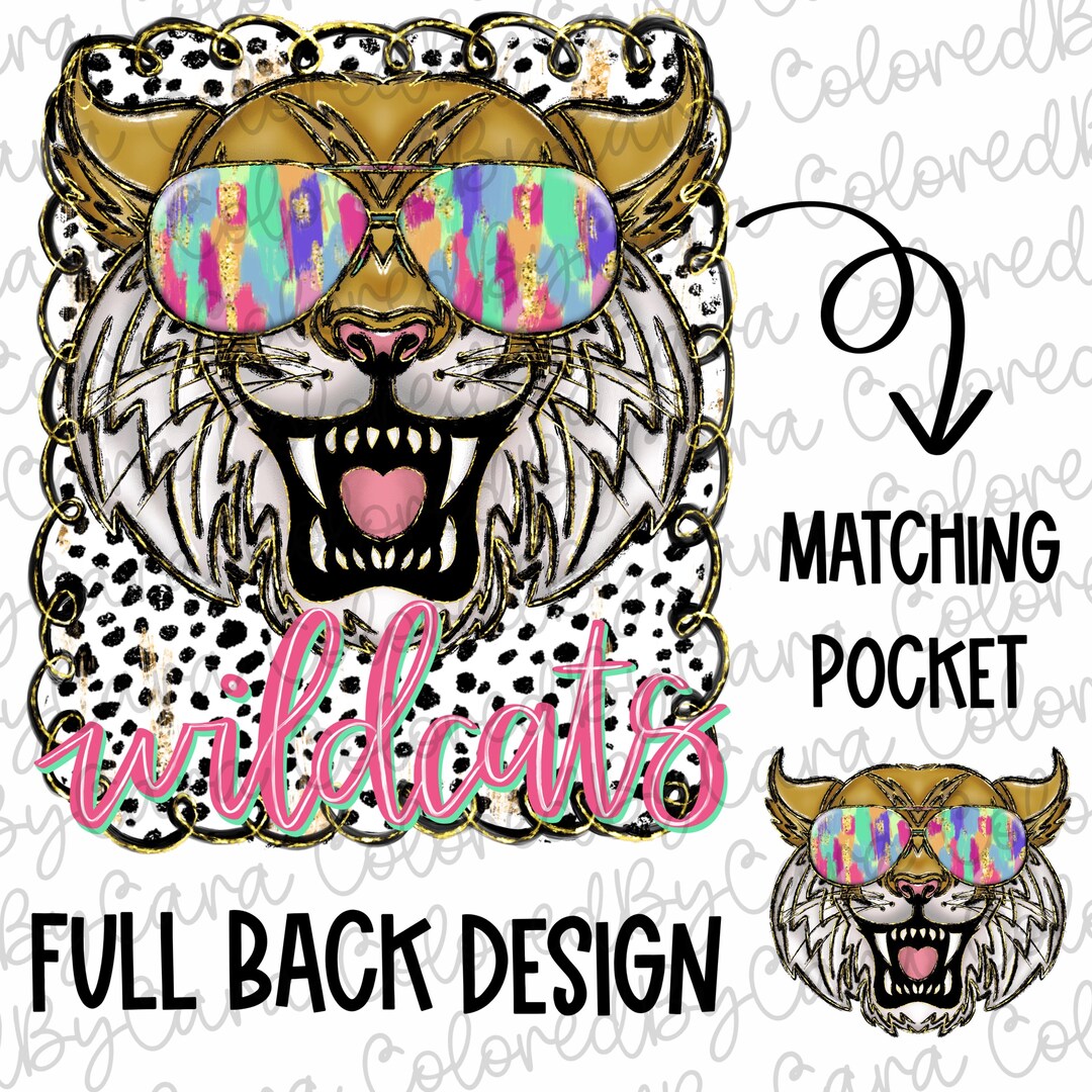 Wildcats Preppy Neon Mascot Coquette Png Girls Preppy Wildcats Design ...