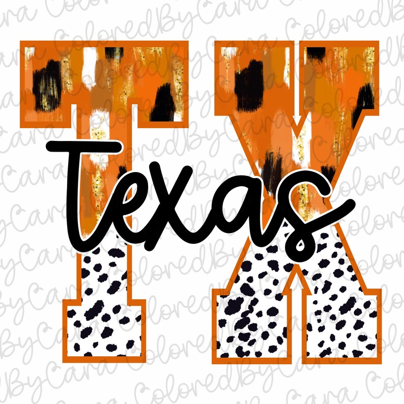 Texas Png/ TX Png/ Brushstrokes/ Dalmatian/ Preppy State Designs ...