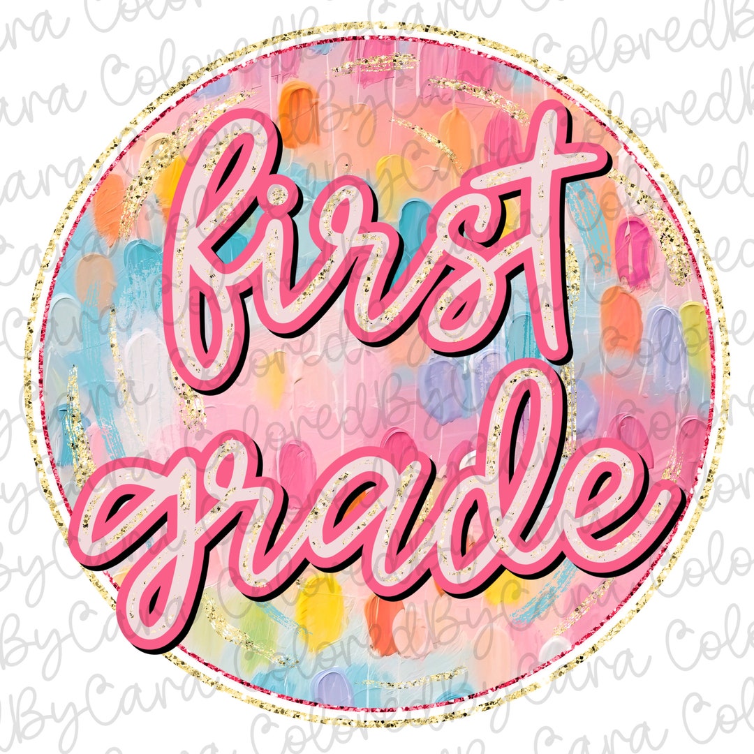 First Grade PNG/ Back to School Png/ Elementary Png/ School Png/ School ...