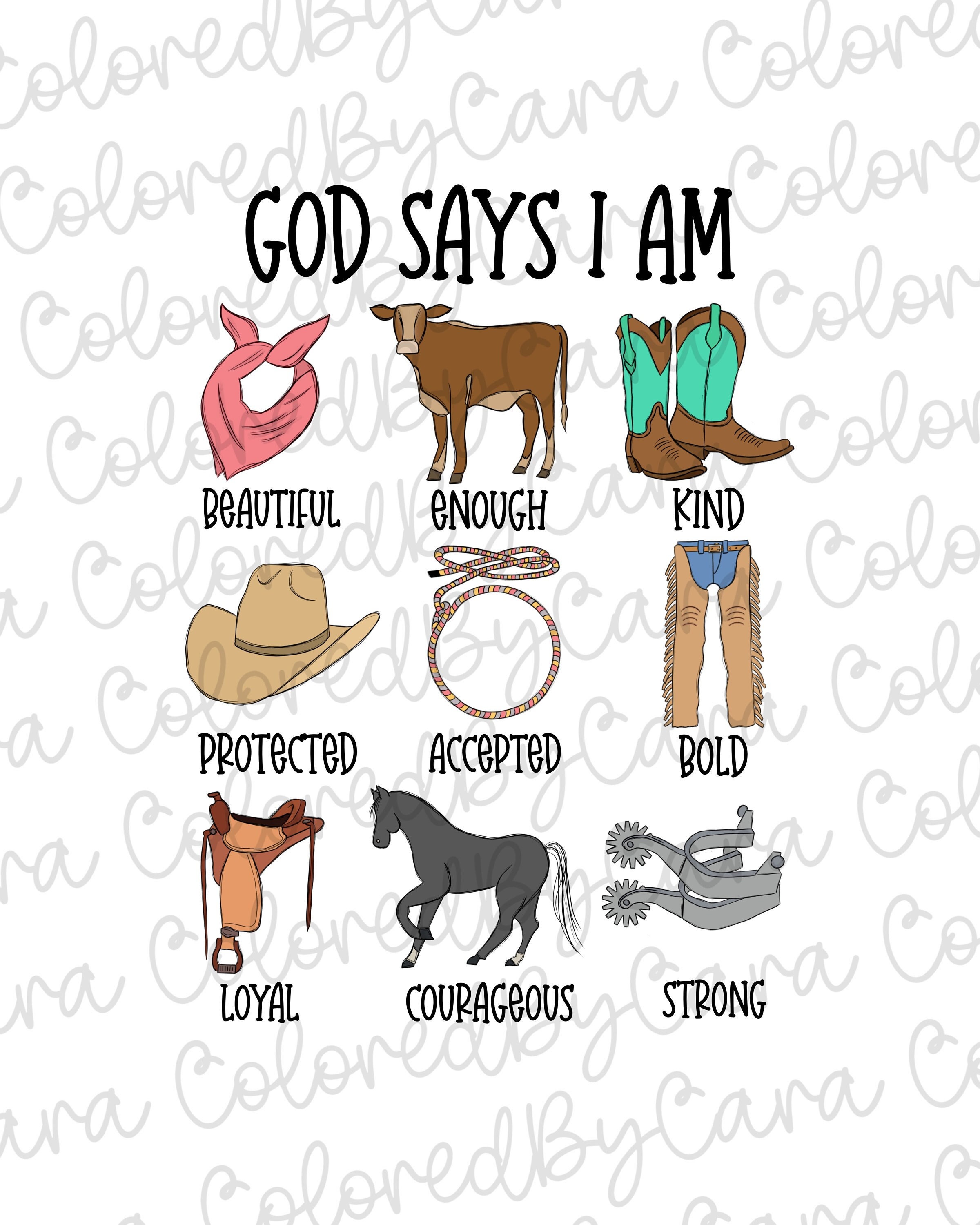 God Says I Am Cowgirl Png/ Cowgirl Png/ Western Png/ Cowgirl - Etsy UK