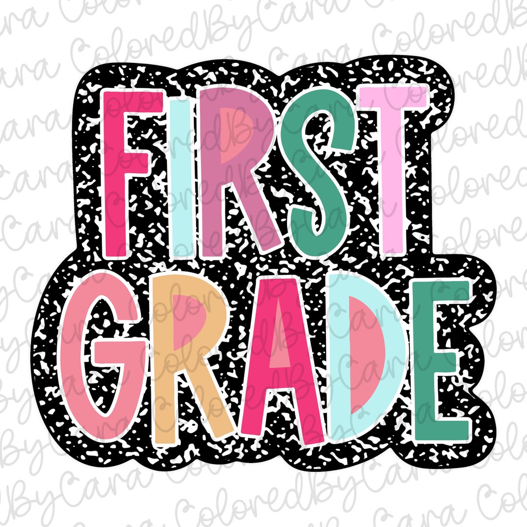 First Grade PNG/ Back to School Png/ Elementary Png/ School Png/ School ...