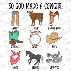 God Says I Am Cowboy and Cowgirl / Western Png/ Cowgirl Sublimation ...