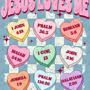 Conversation Hearts Png/ Valentines Png/ Christian Valentine ...
