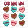 Conversation Hearts Png/ Valentines Png/ Christian Valentine ...
