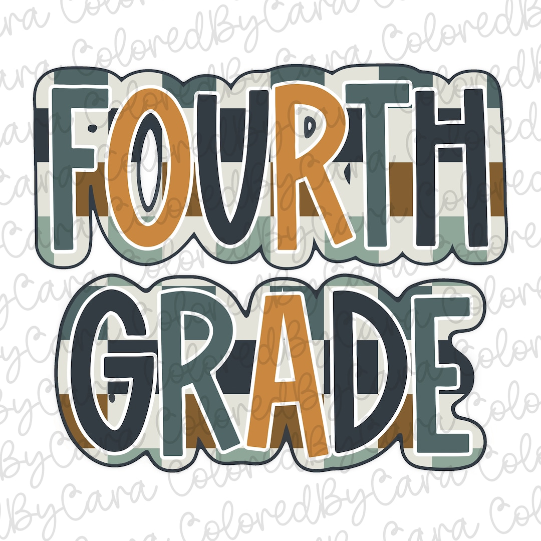 Fourth Grade PNG/ Boy Back to School Png/ Elementary Png/ School Png ...