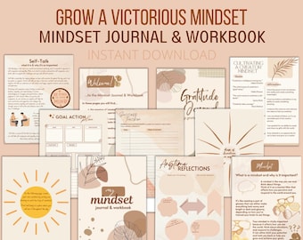 Printable Positive Mindset Bundle Growth Mindset Toolkit Mindset ...